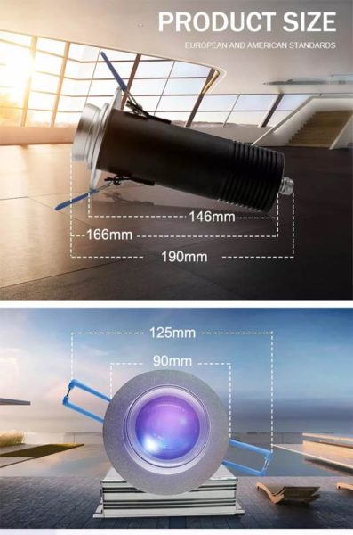 Recessed LED Arrow Gobo projector NAT RIGL